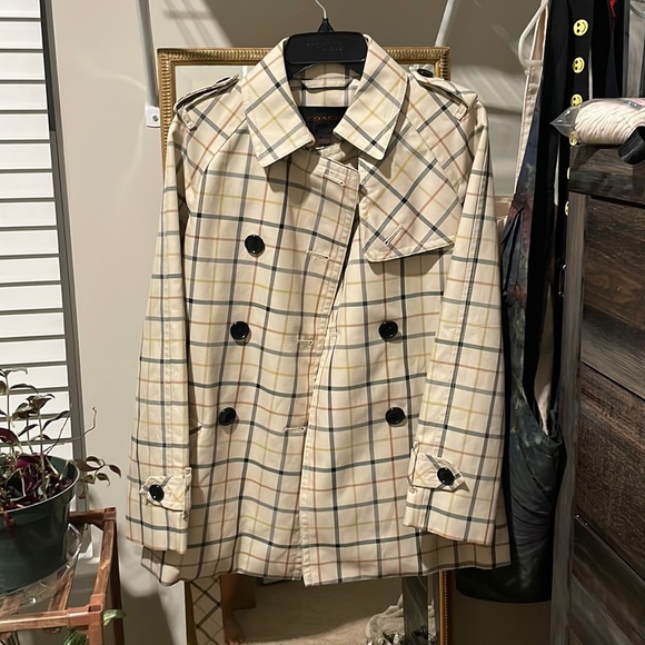 Coach | Jackets & Coats | Authentic Coach Womens Tattersall Plaid Short ...